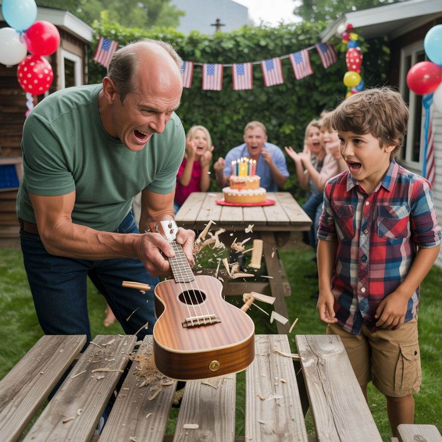 When my father smashed my son’s birthday guitar as a punishment, my ...