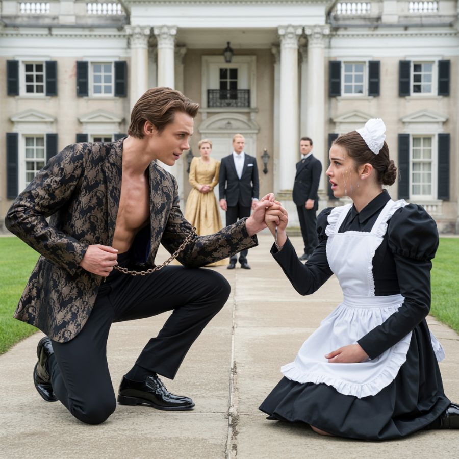 A privileged heir degraded his black maid by making her crawl like a ...