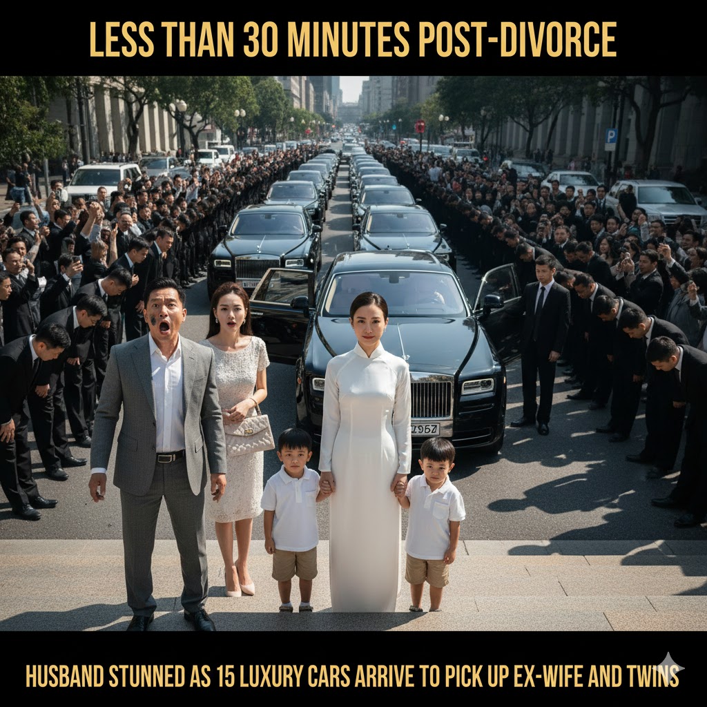 Less Than 30 Minutes After Divorce, Husband Stunned as 15 Luxury Cars ...