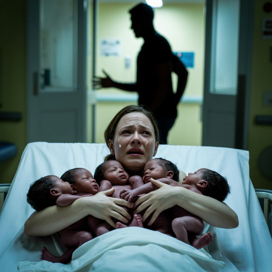 All five babies in the bassinets were Black. My husband took one look ...
