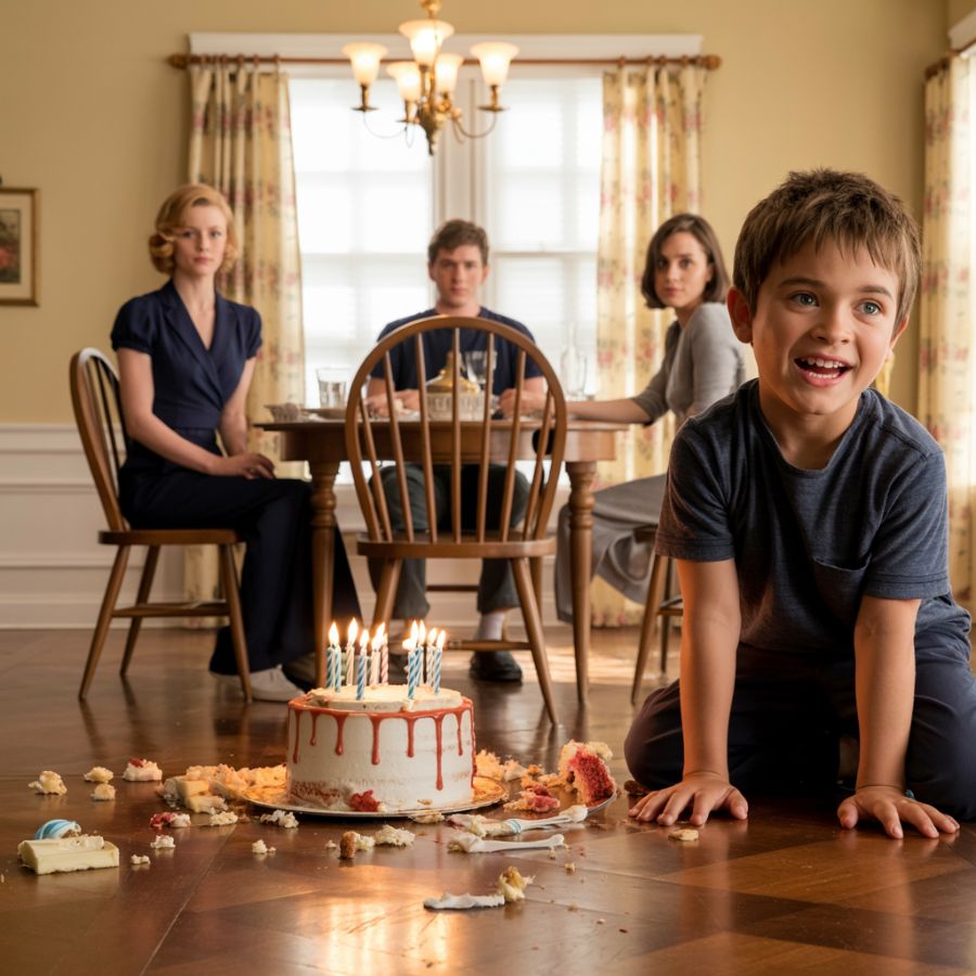 My brother’s son threw my birthday cake on the floor and said, “eat it ...